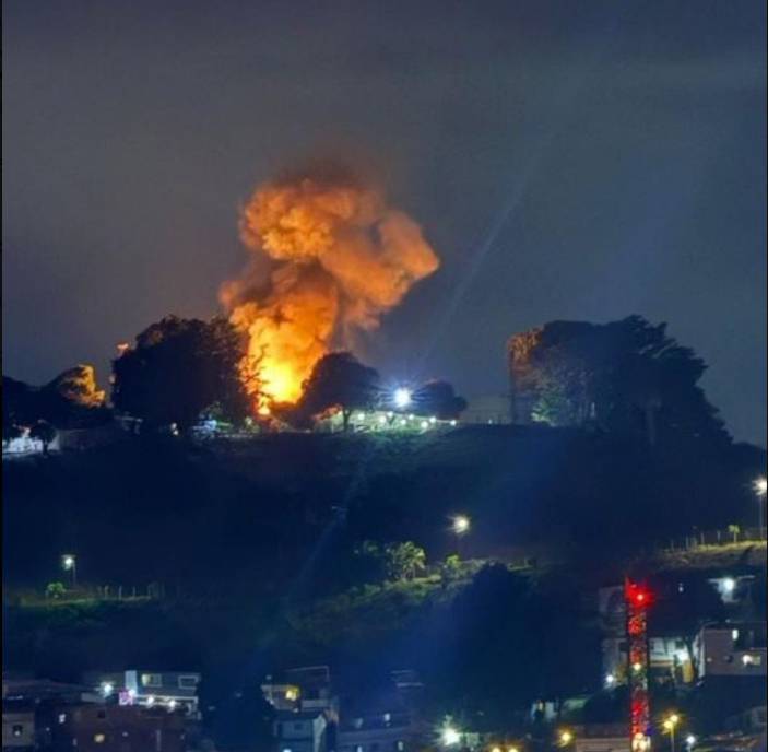 [VIDEO Imágenes del momento del bombardeo en Venezuela
